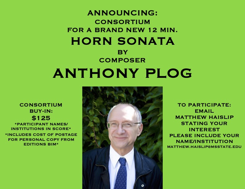 Plog Horn Sonata Consortium :: Matthew C. Haislip